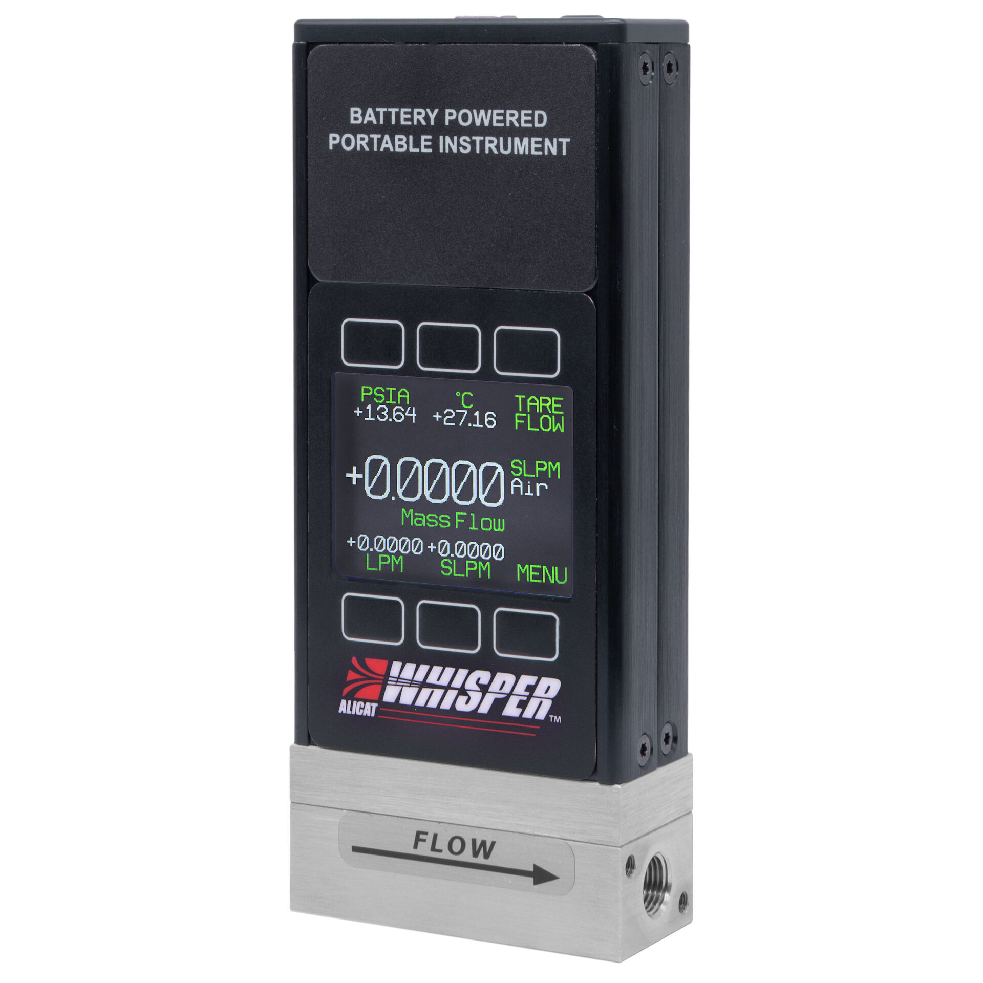 Alicat MWB Series - Low Pressure Drop Portable Gas Mass Flow Meter